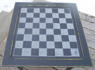 Serendipity Chic Design: Checkerboard side table