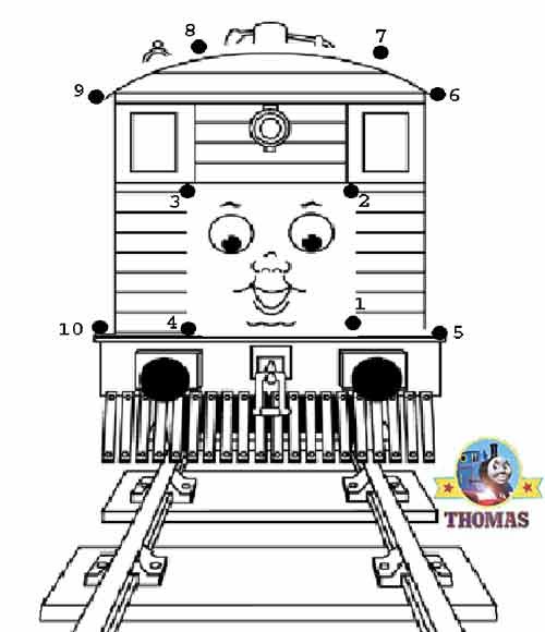 Thomas the tank engine games free online dot to dot for kids | Train ...
