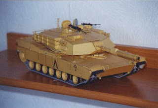 Military Paper Model: M1A1 Abrams Main Battle Tank Paper Model