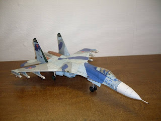 Military Paper Model: SU 27-B Flanker Paper Model