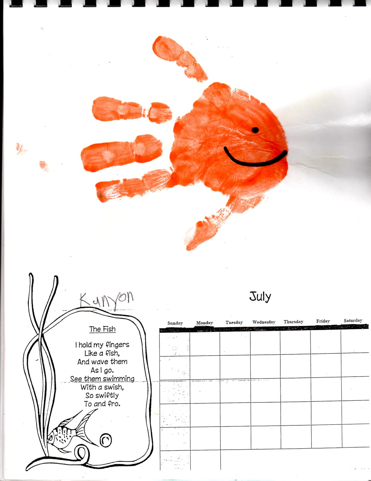 Tutorial Tuesday: Hand Print Calendar - Keeping it Simple