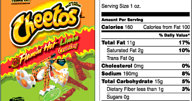 Cheetos Food Label 30 Nutrition Label For Cheetos - valentinejewellers