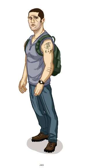 Mademoiselle Fluo: LOST Cartoon Characters