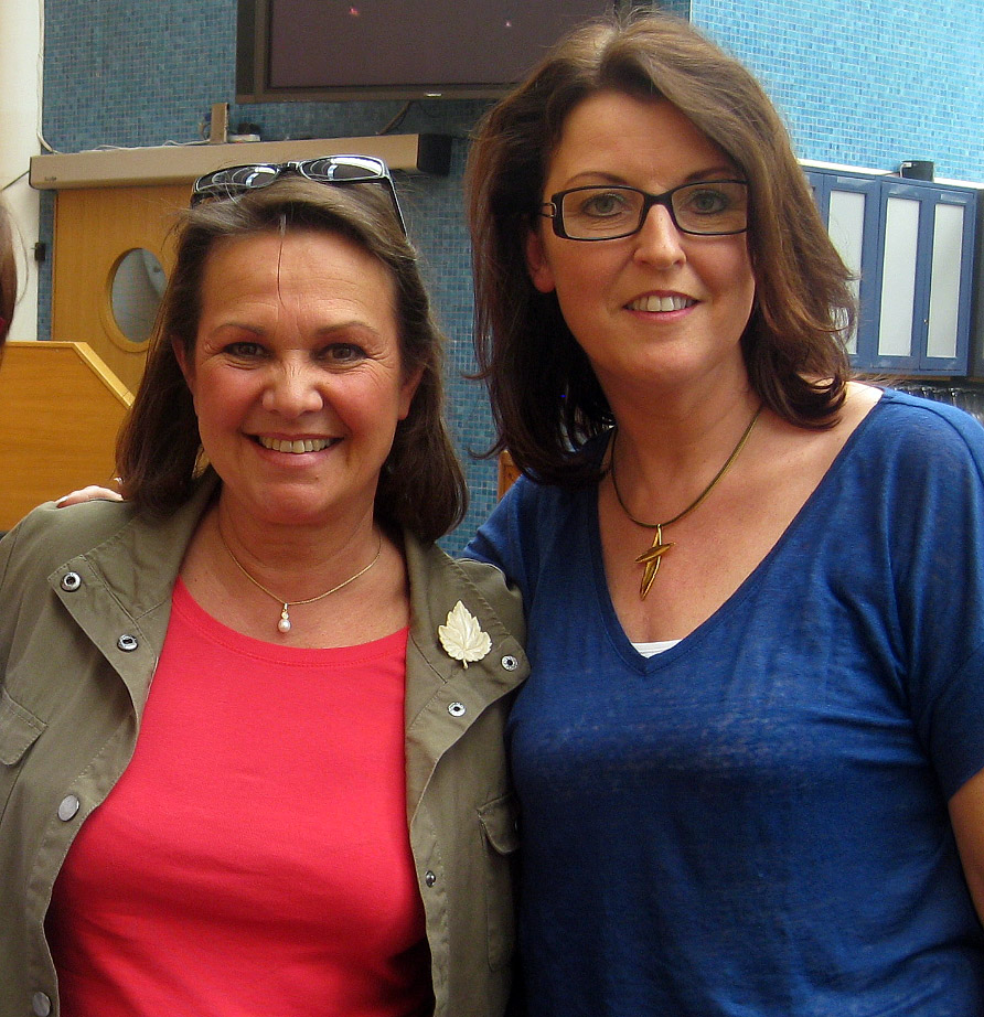 Blogging around the world with Lilian: Meeting with a Eurovision-Queen