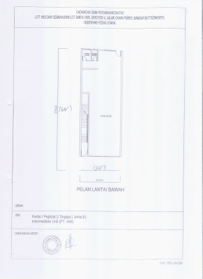 E-CENTURY REALTY: PELAN BANGUNAN KEDAI PEJABAT 2 TINGKAT JENIS B