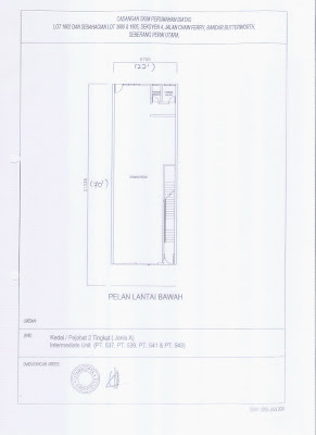 E-CENTURY REALTY: PELAN BANGUNAN KEDAI PEJABAT 2 TINGKAT JENIS A
