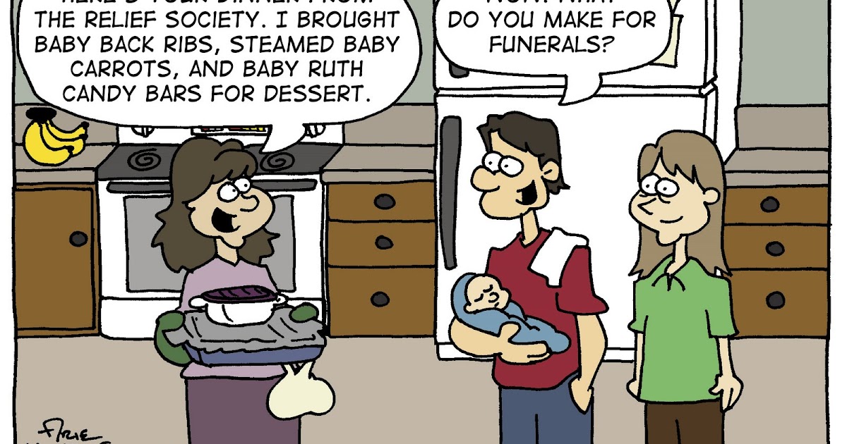 Ward Cartoonist: Relief Society Dinners