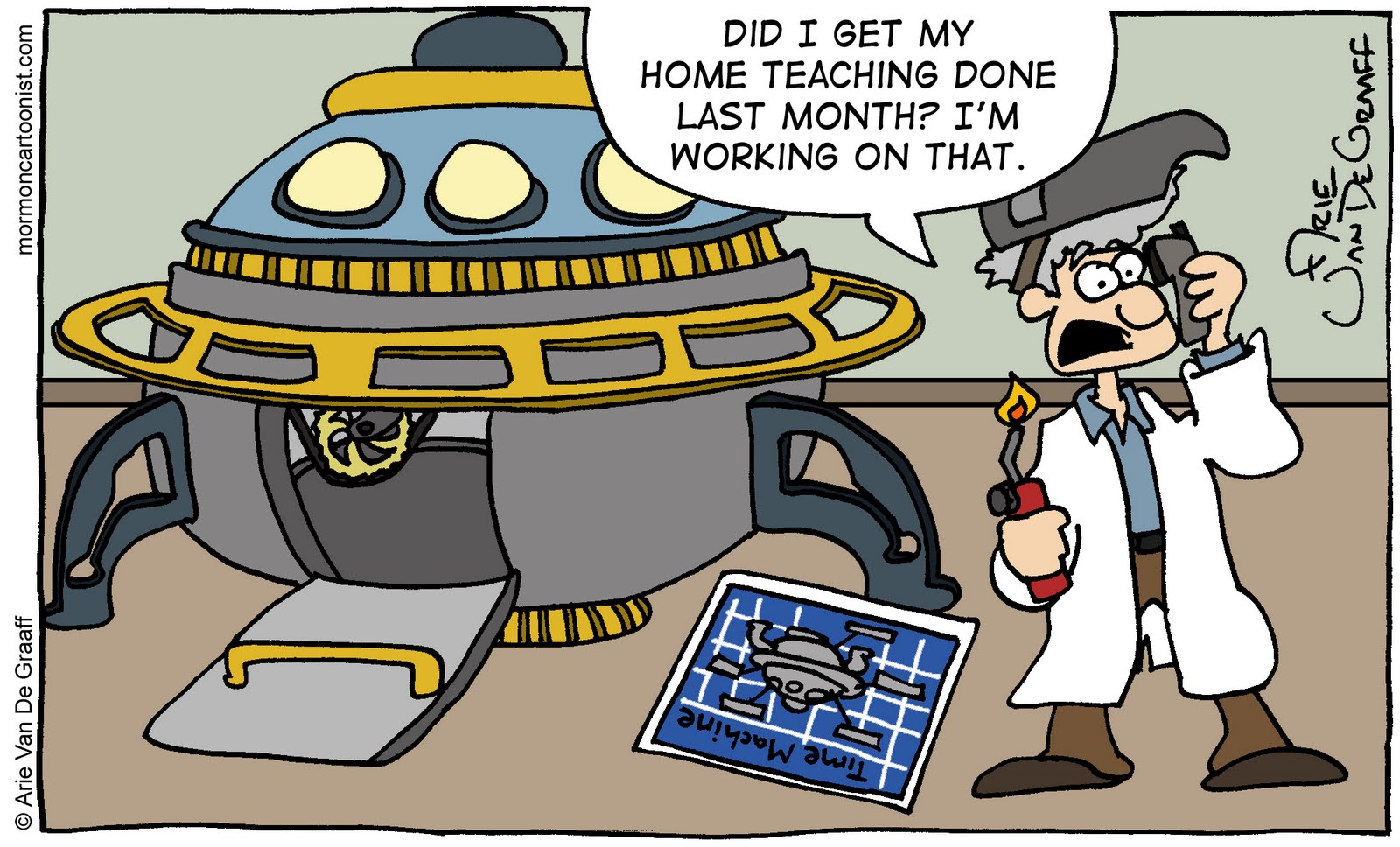 Ward Cartoonist: Going to Go Back in Time