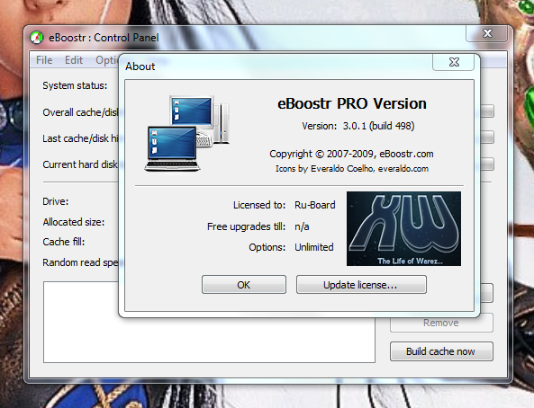 Eboostr control panel - passabeer