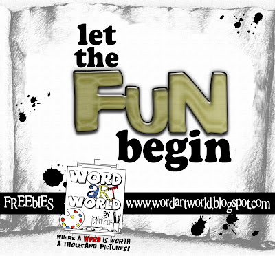 Word Art World: Let the fun begin