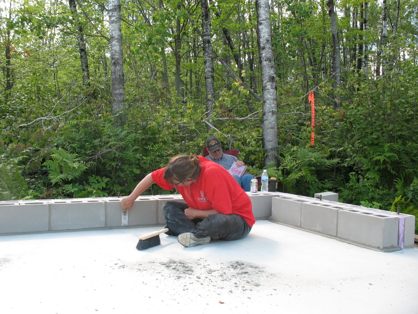 The Cordwood on Pinewood: Laying Block