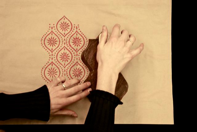 Hand-print your own wrapping paper with carved wooden blocks - the ...
