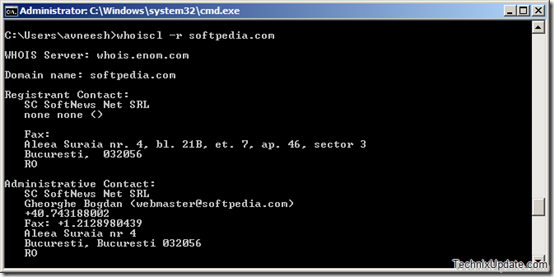 .: WhoisCL - Free Command Line Whois Utility