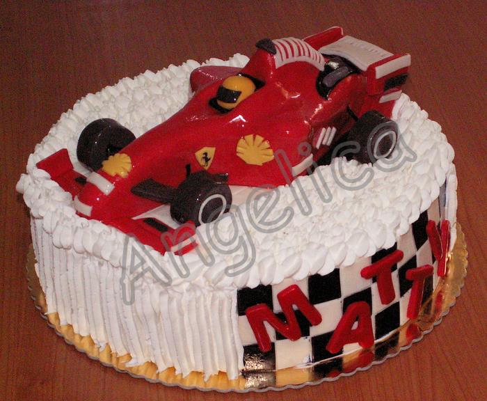 Emozioni in torte- Le torte di Angelica: Ferrari formula1 per Mattia