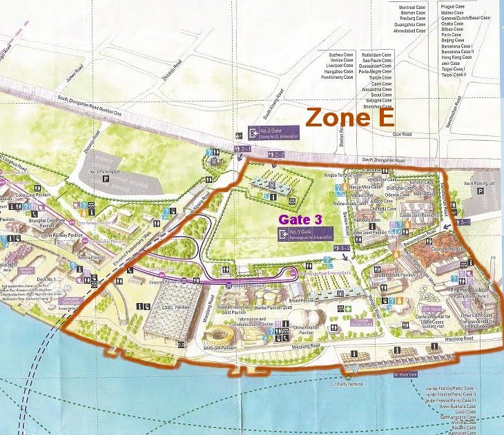 World Expo 2010 Shanghai China: Site Maps and Pavilions