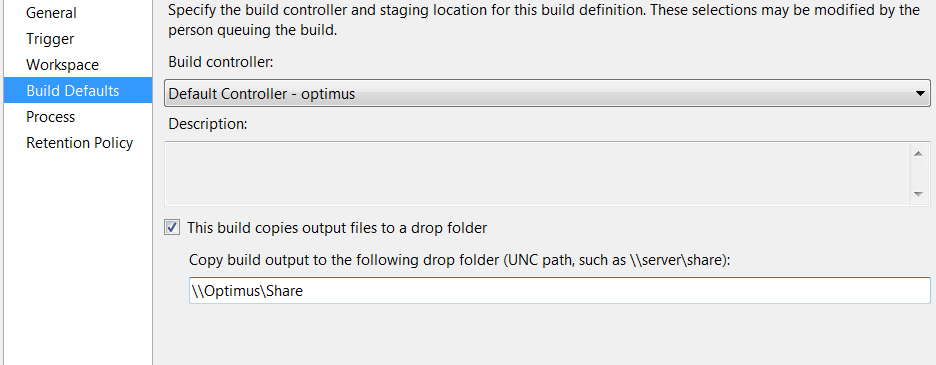Chanaka's Blog: TFS build configuration