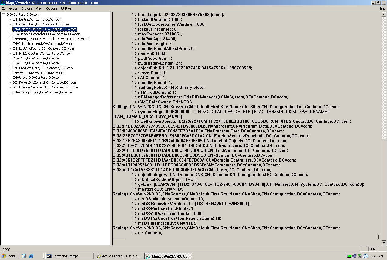 AD Shot Gyan: How to Restore Deleted AD Objects Using LDP