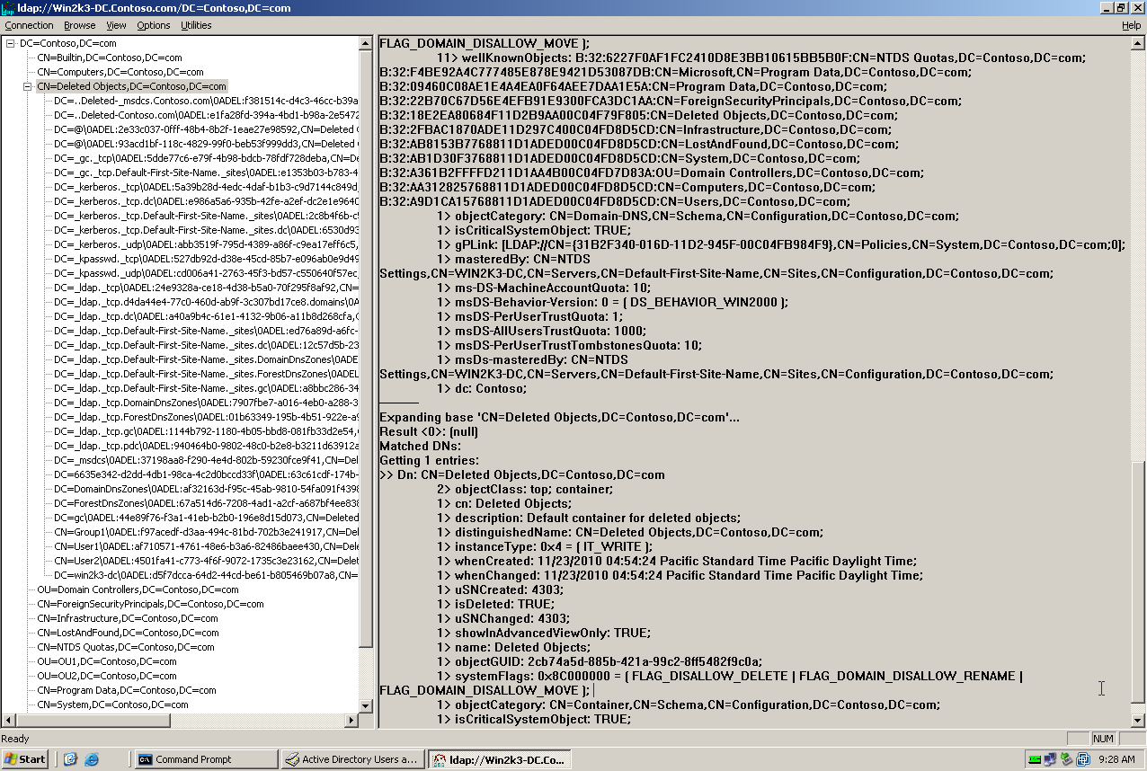 AD Shot Gyan: How to Restore Deleted AD Objects Using LDP