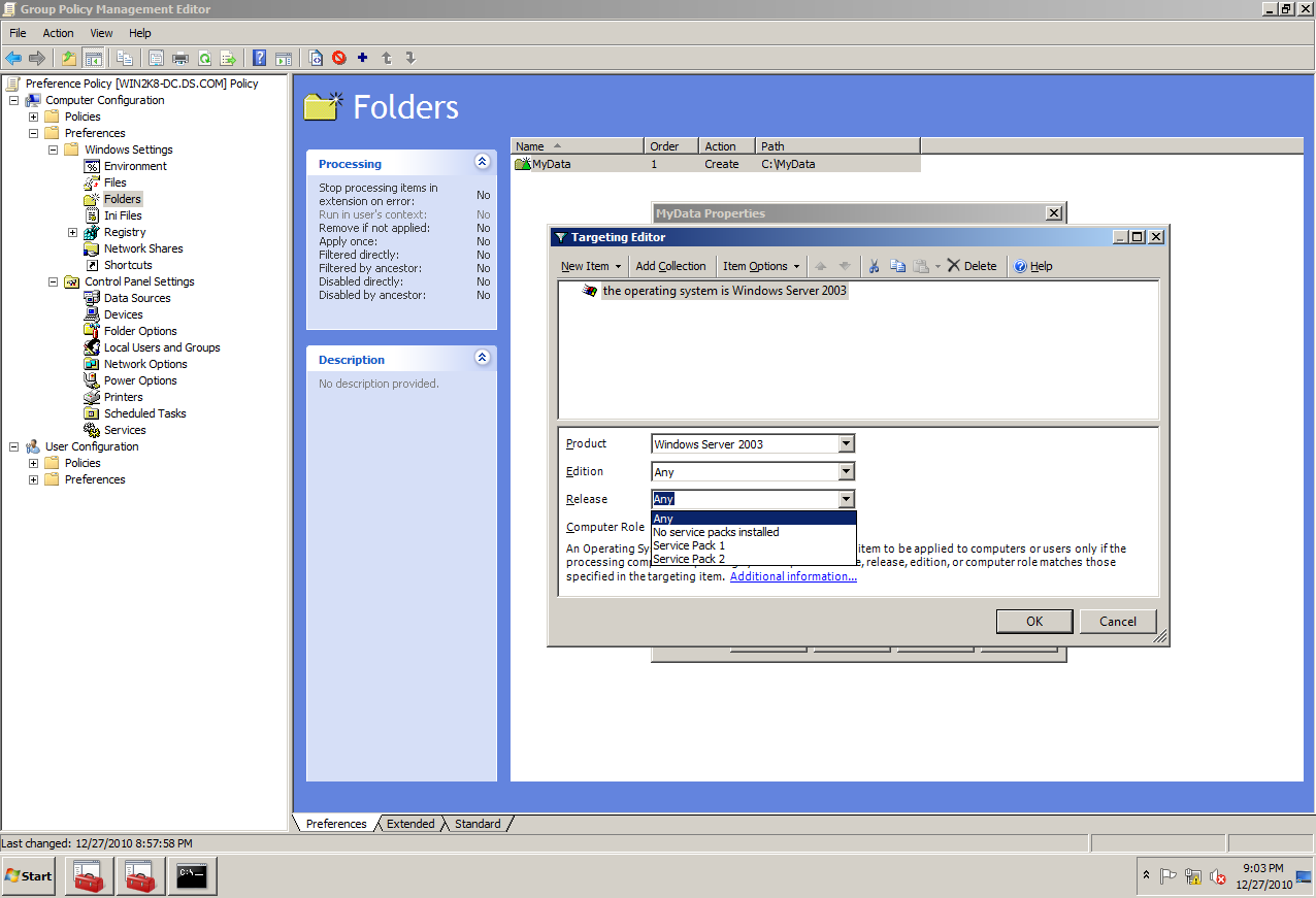 AD Shot Gyan: Creating A Folder Using Group Policy Preference in ...