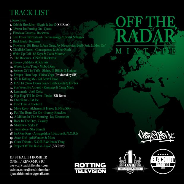 NASTY ONES NYC: MIXTAPE- DJ STEALTH BOMBER "OFF THE RADAR"