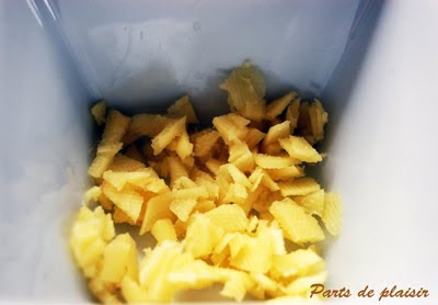 Parts de plaisir: Coulis de fruits rouges au gingembre