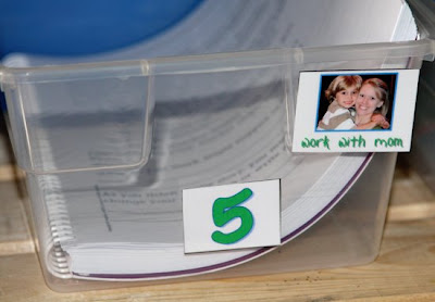 Behind the Scenes ~ Workboxes in Our House - 1+1+1=1