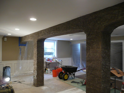Castle Rock Custom Renovations: Carving Stone Arches In A Basement
