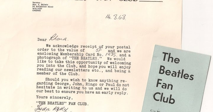 Liverpool Beatles Auction: Early Beatles Fan Club Items