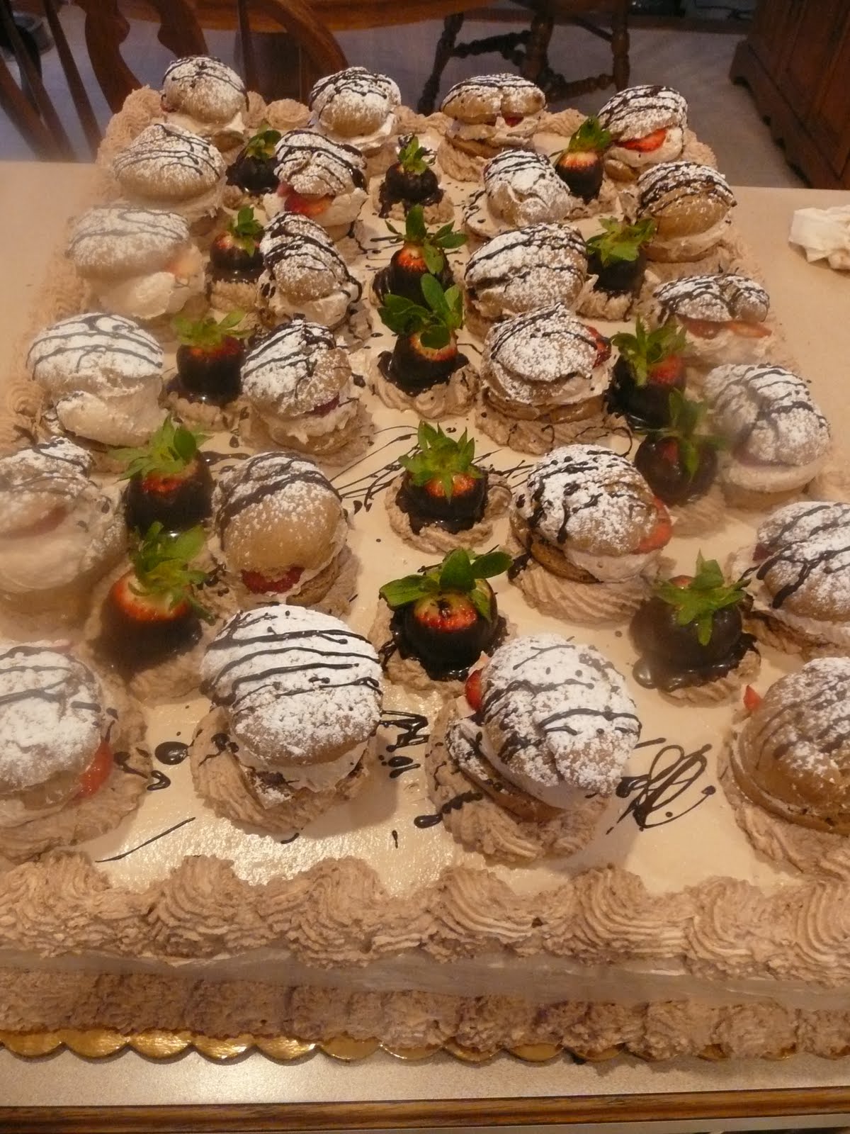 scratchbaker: chocolate cream puff cake