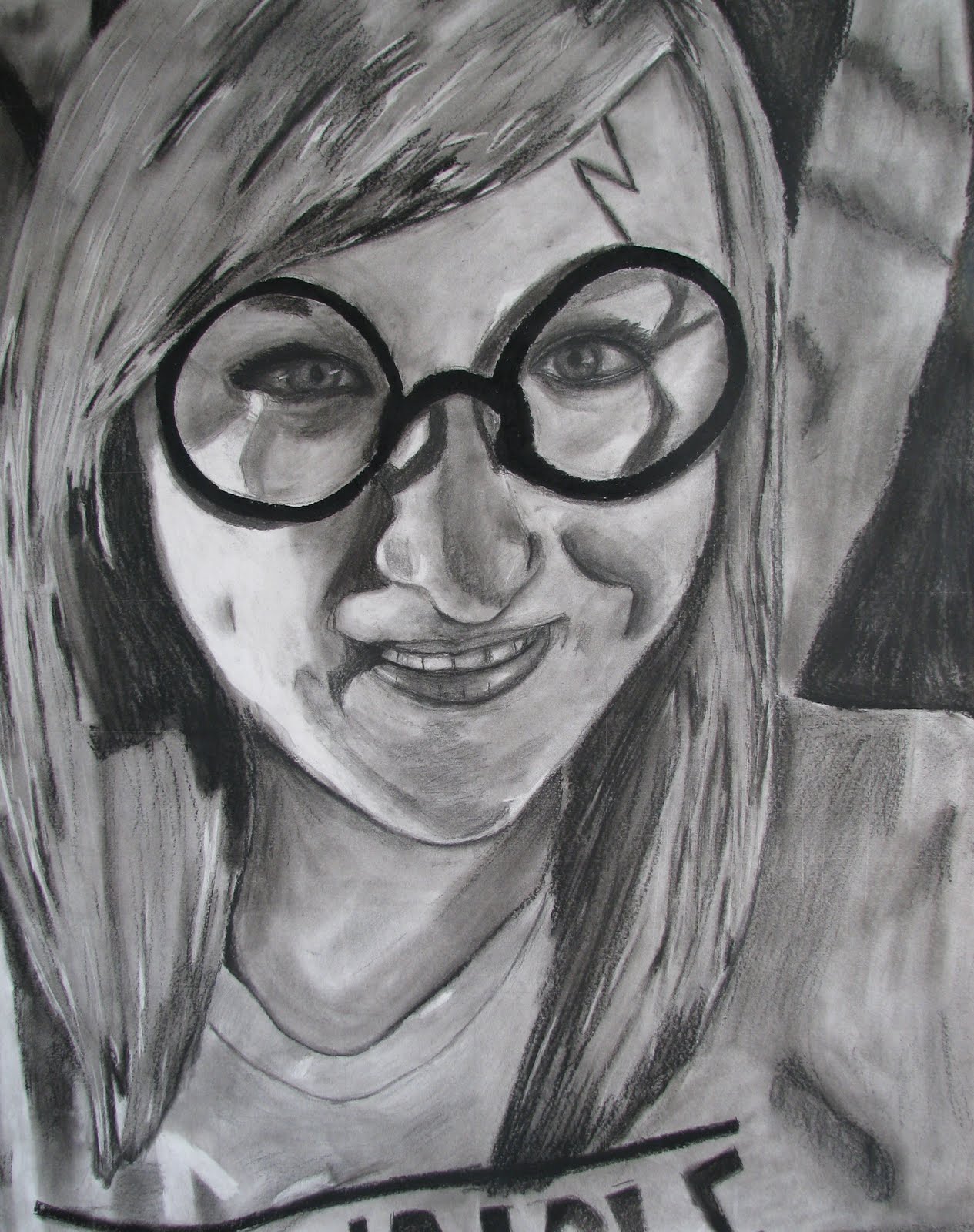 Maple Hill High School Art: Drawing and Painting Self-Portraits