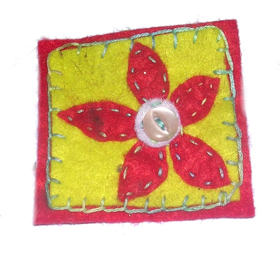 Creative And Faithful: Day 178 ~ One A Day Challenge ~ Felt patch