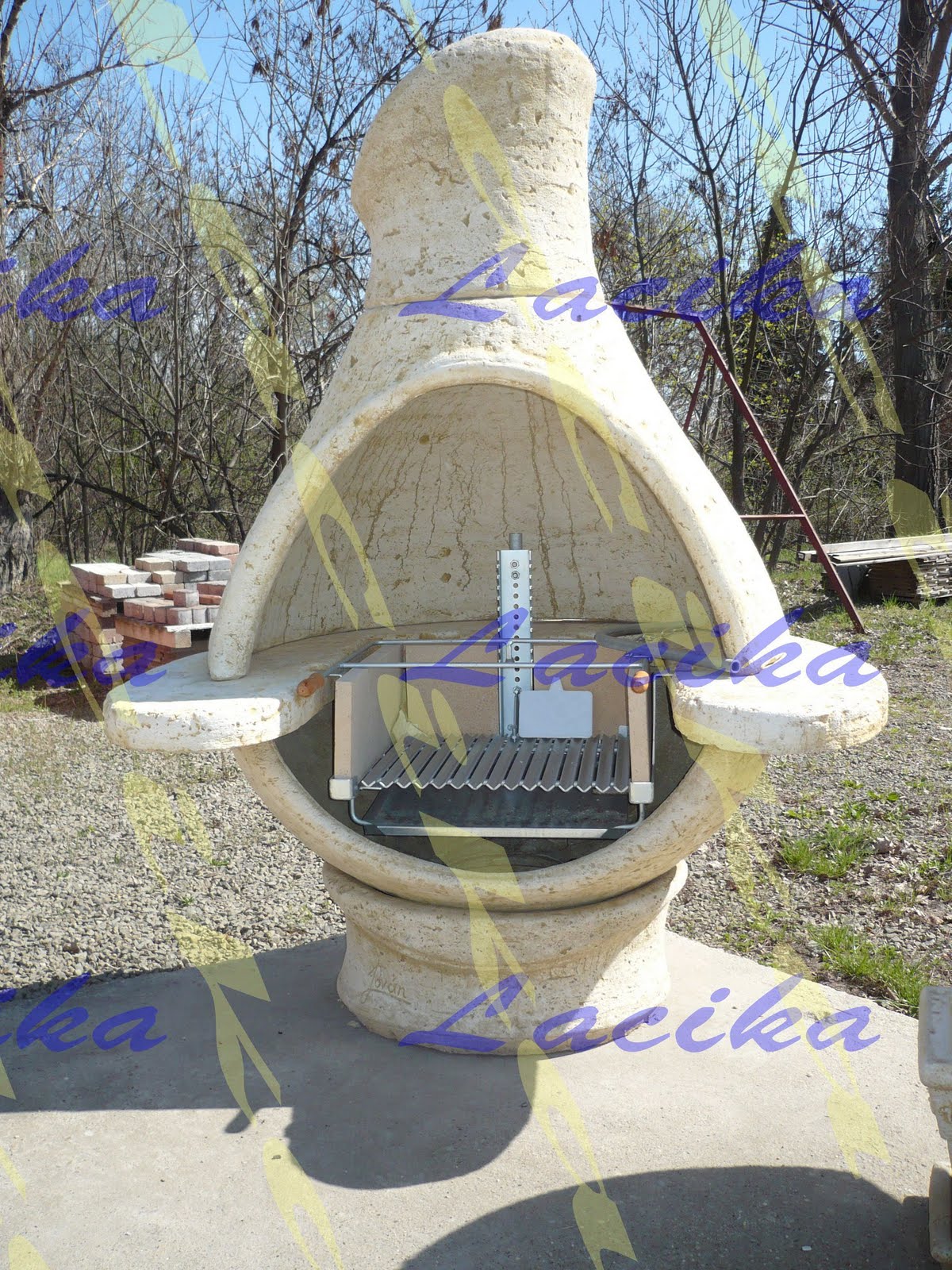 sale photo and texture: Marble grill oven unit