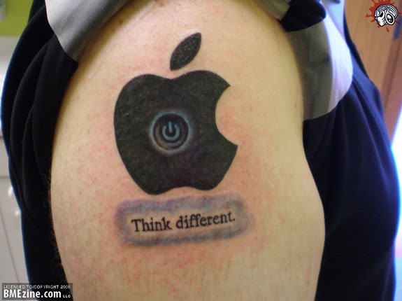 Nerd Tattoos: Apple Tattoos