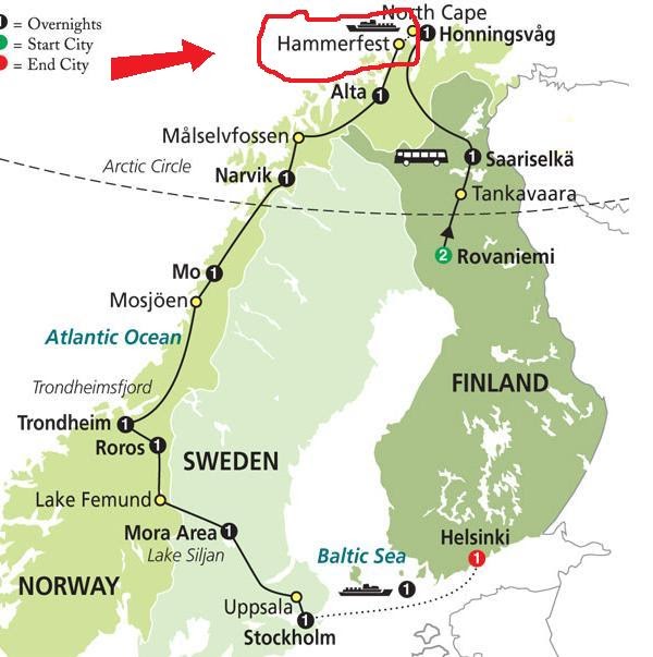 Neither Here Nor There: Travels Around Europe: Hammerfest, Norway