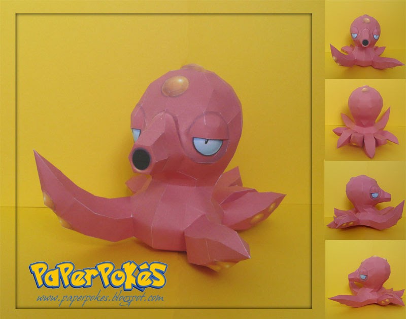 PaperPokés - Pokémon Papercraft: OCTILLERY