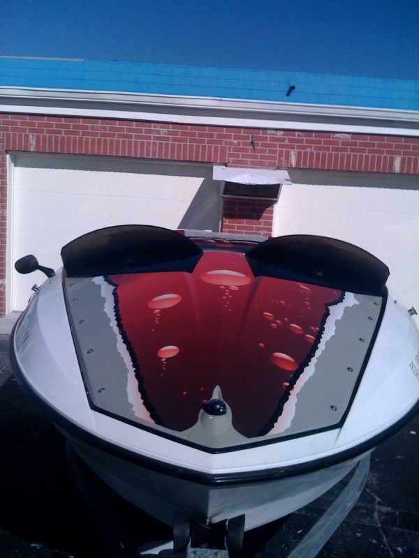 A1A Sign Wave: Amsoil Jet Boat Graphics