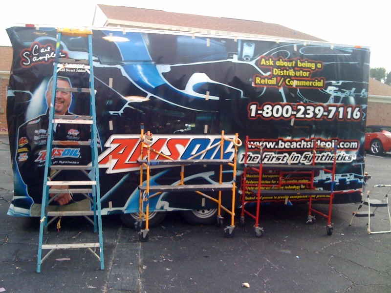 A1A Sign Wave: Amsoil Trailer Wrap. Design. Install