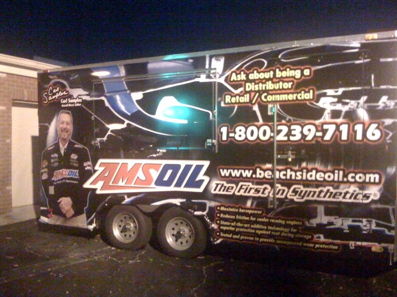 A1A Sign Wave: Amsoil Trailer Wrap. Design. Install