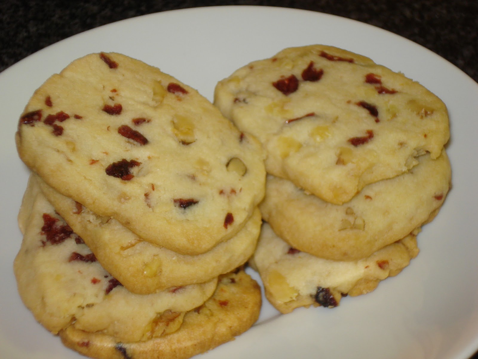 Death By Cupcakes: Cranberry Walnut Shortbread Cookies