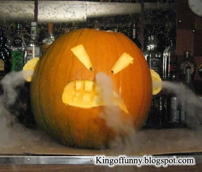 Funny Angry Pumpkin Face