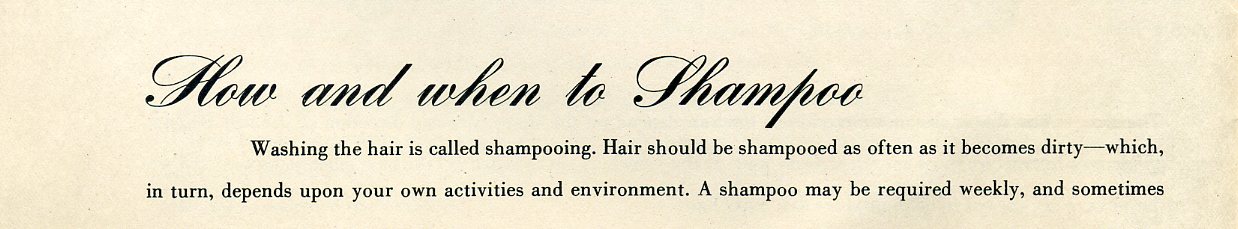 Beauty is a thing of the past: How to Shampoo
