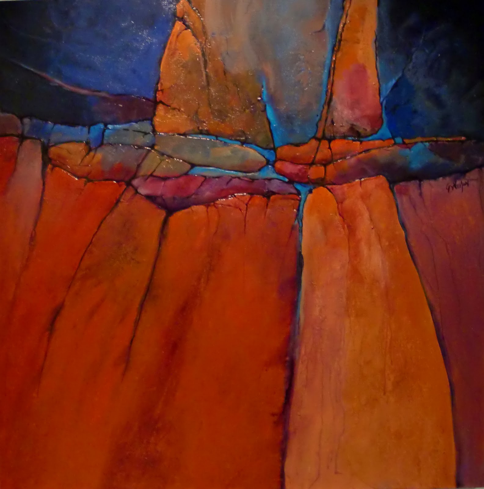 Daily Painters Abstract Gallery: "GRAND CANYON 2," daily painter ...