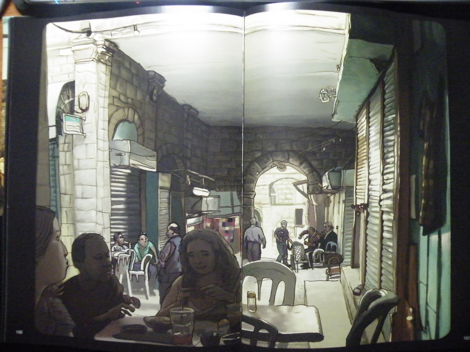 Ler BD: Israel Sketchbook. Ricardo Cabral (Asa)