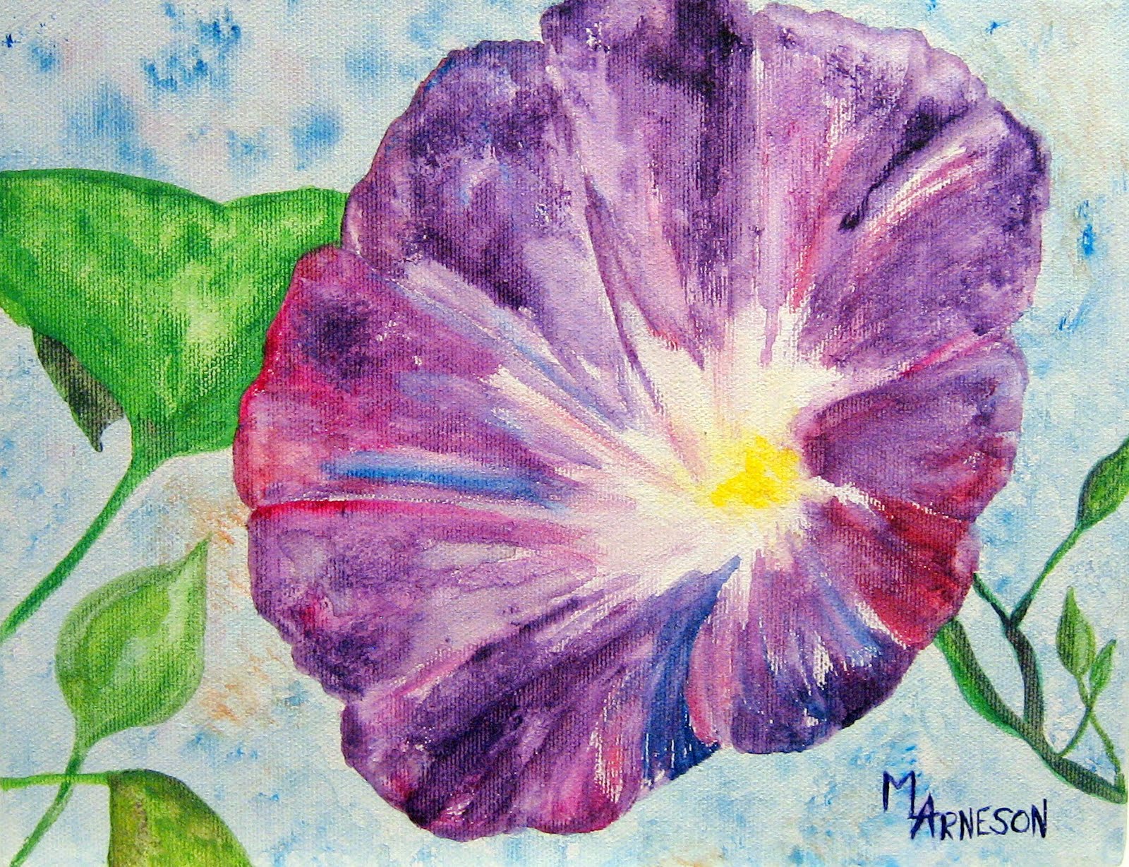 Mary Arneson Fine Art: "Morning Glory" Flower Painting by Colorado ...