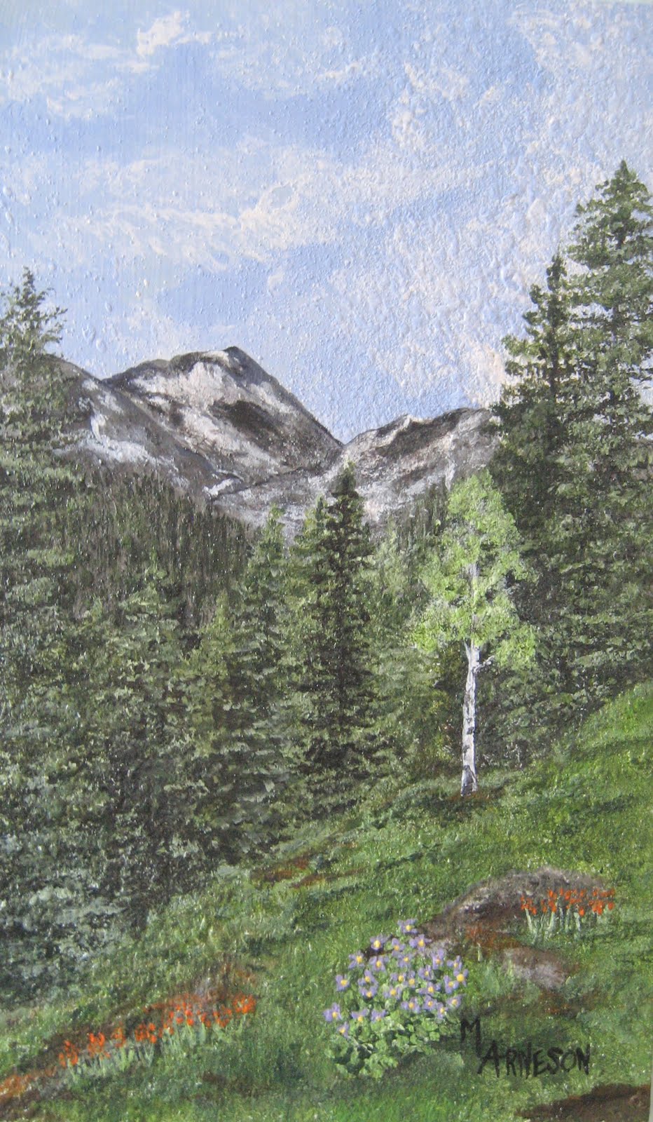 Daily Painters Of Colorado: "Mountain Forest" Painting by Colorado ...