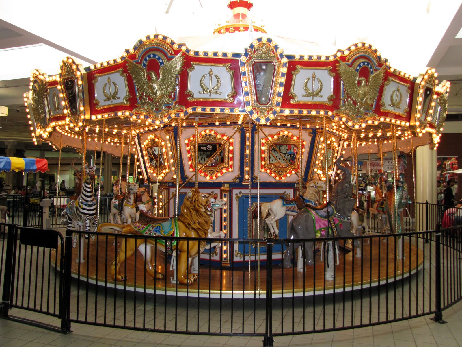 Sheris Healing Flower Garden: Children enjoying the carousel!