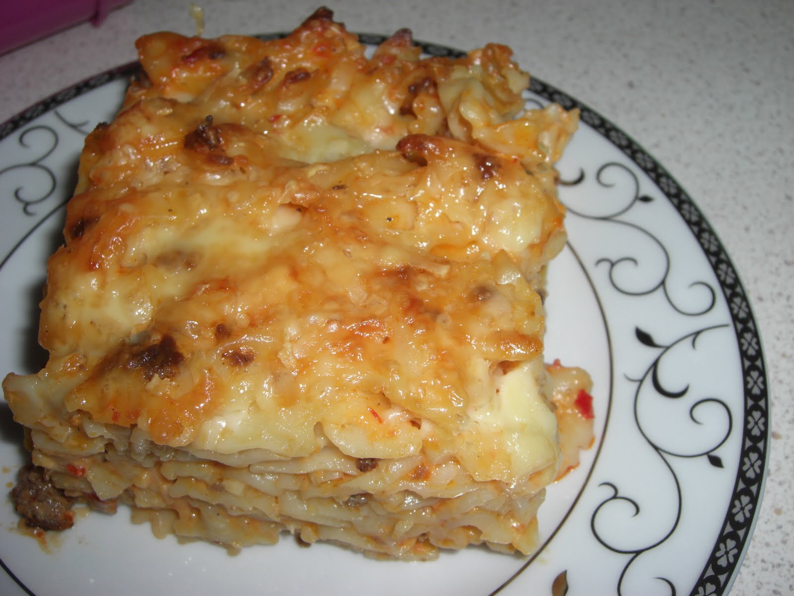 Bereketli mutfagim: Firinda kiymali kremali makarna