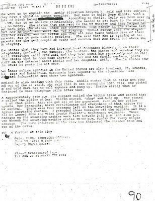 Emily Rose Hindle: WI Police Report - Emily Removed from UK by US ...