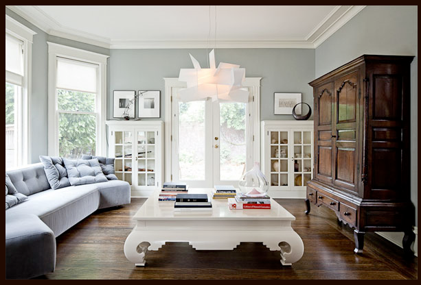 a perfect gray: gray living spaces