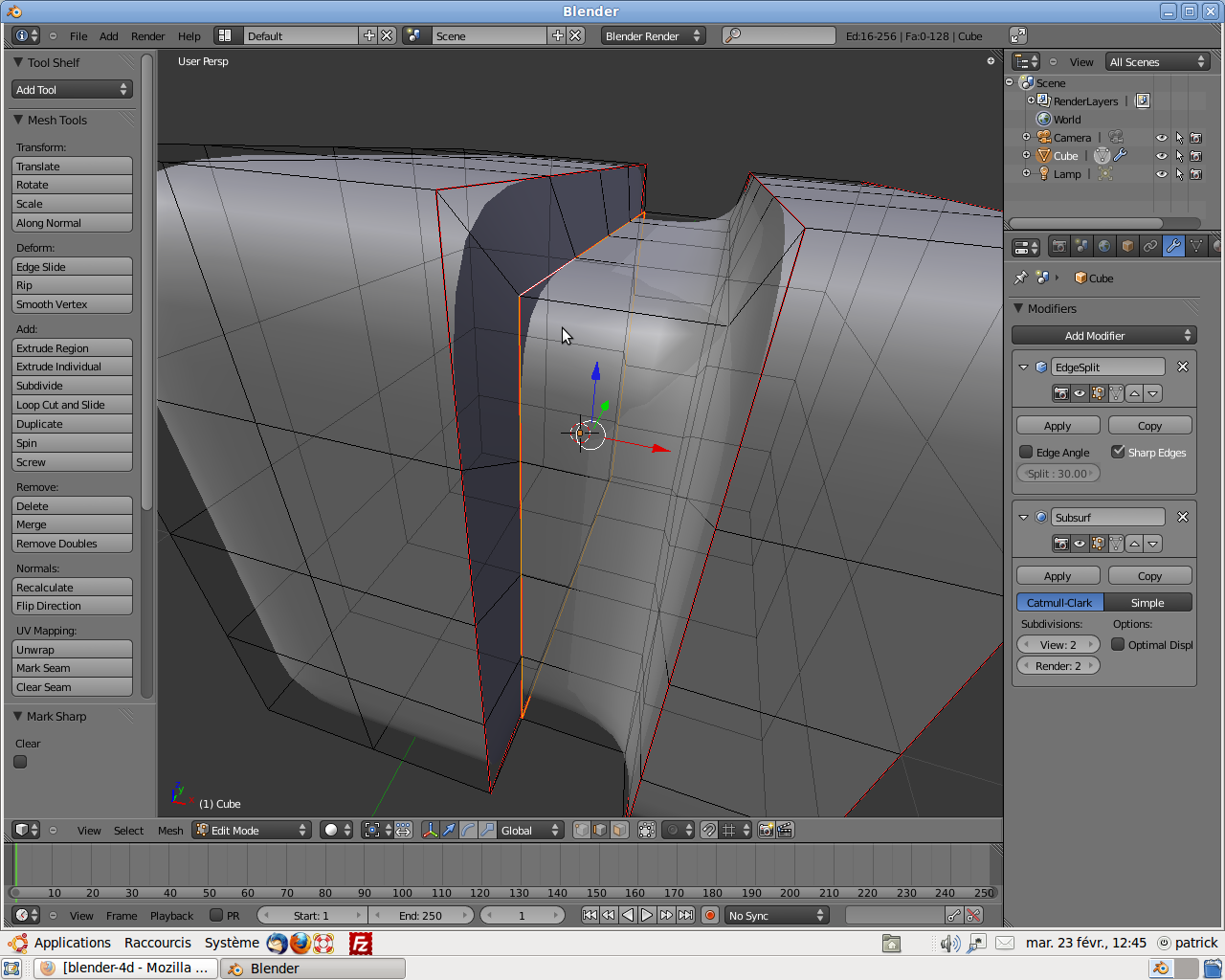Modifier Edge Split Blender 2.5 | blender4d
